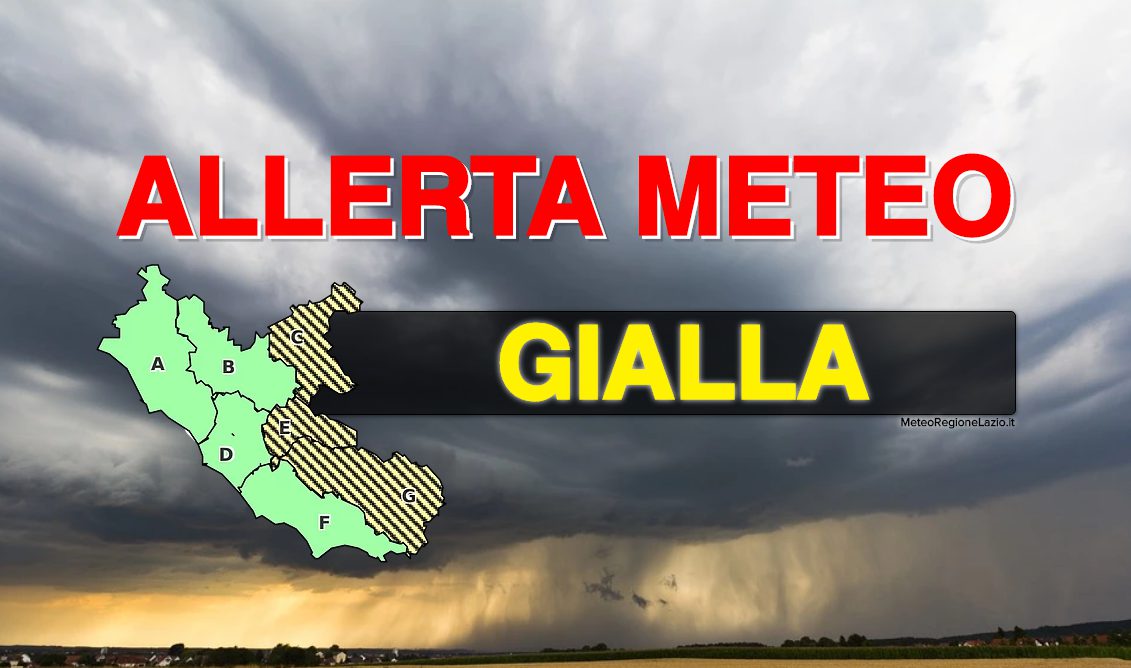 ALLERTA METEO per rischio idrogeologico - Meteo Regione Lazio