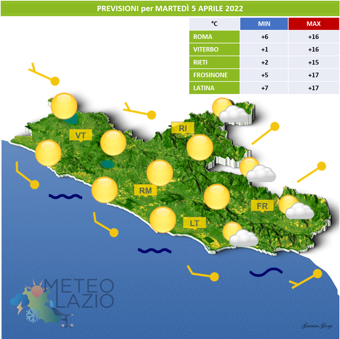 Meteo Lazio | Previsioni oggi e domani - Meteo Lazio