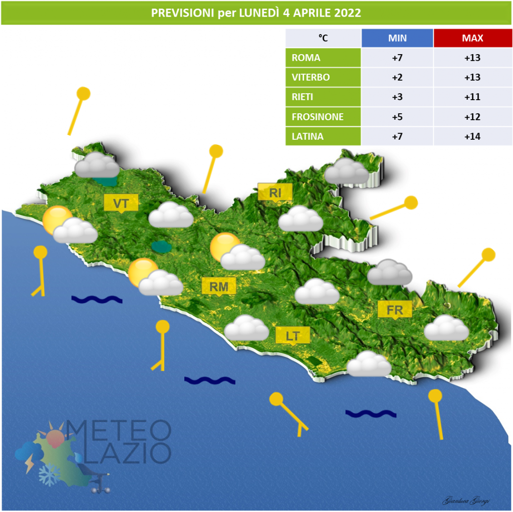 Meteo Lazio | Previsioni oggi e domani - Meteo Lazio
